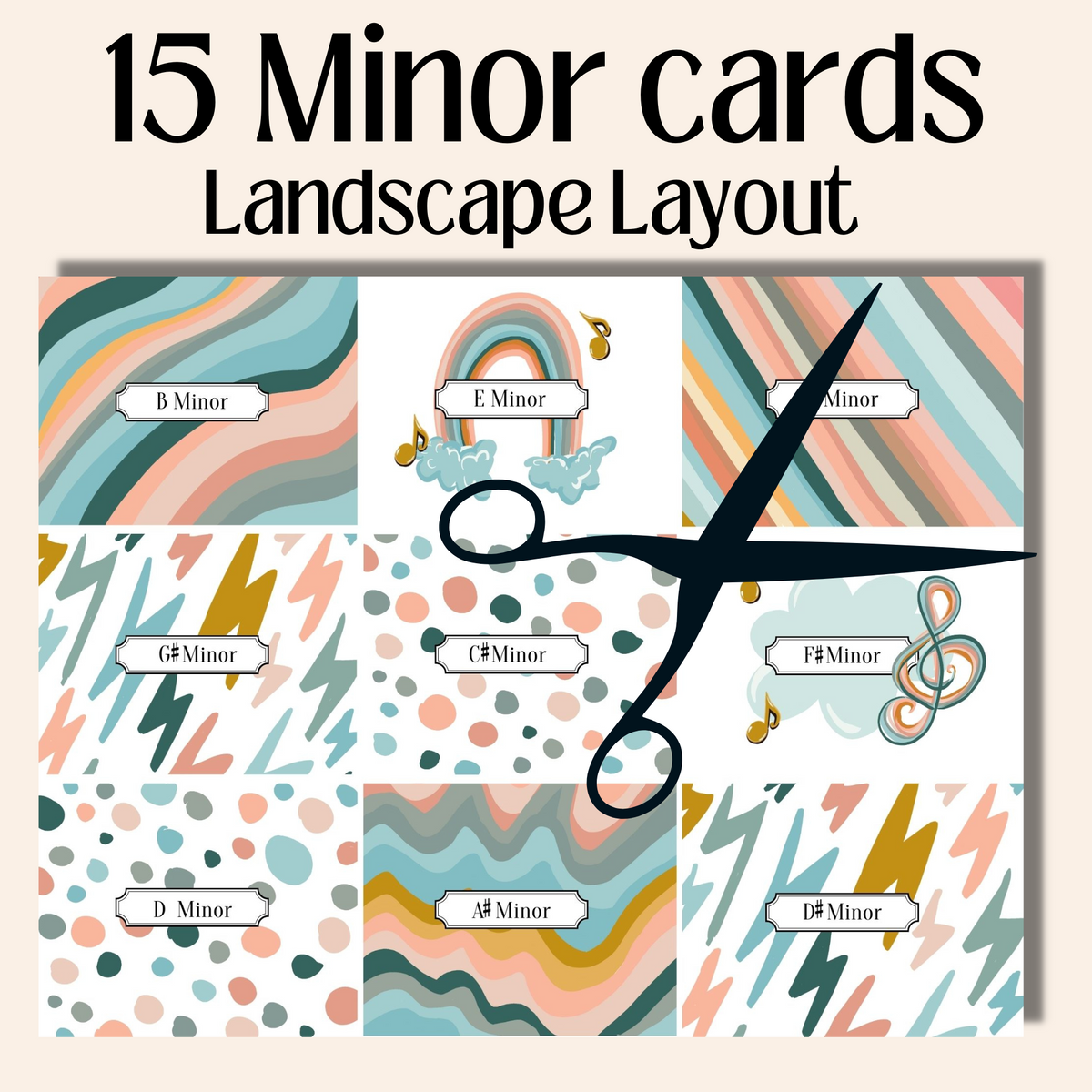 60 Music Theory FLASH CARDS, Printable, Music Teachers, Music Students ...