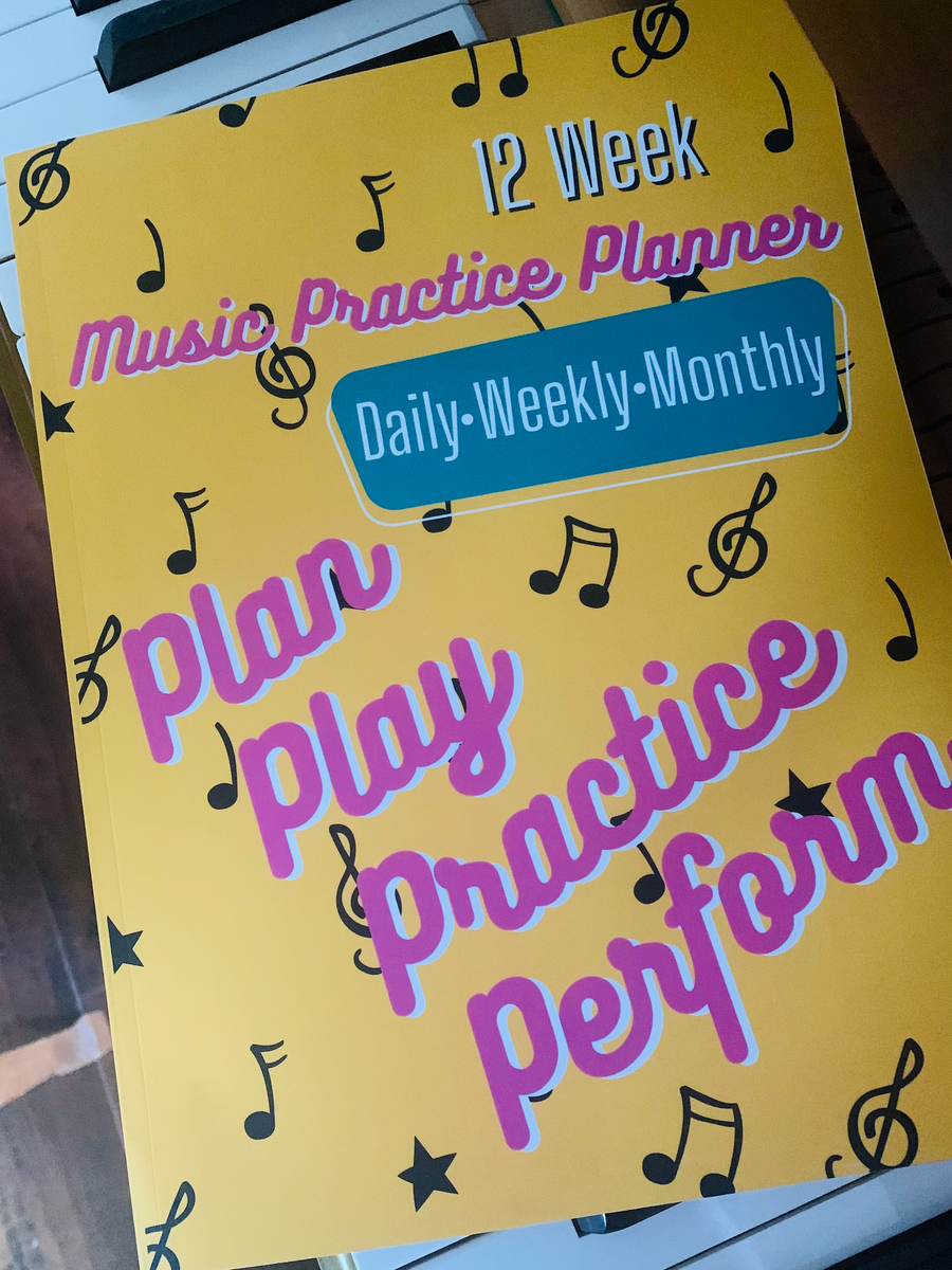 Music Practice PLANNER Book, Music Lessons, Practice Journal, Music Te ...